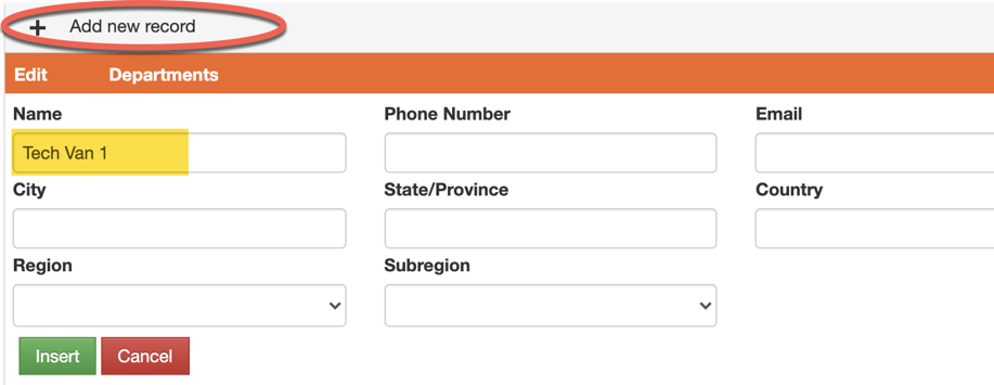 Setting Up Inventory