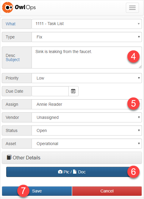 Help - Creating a Task